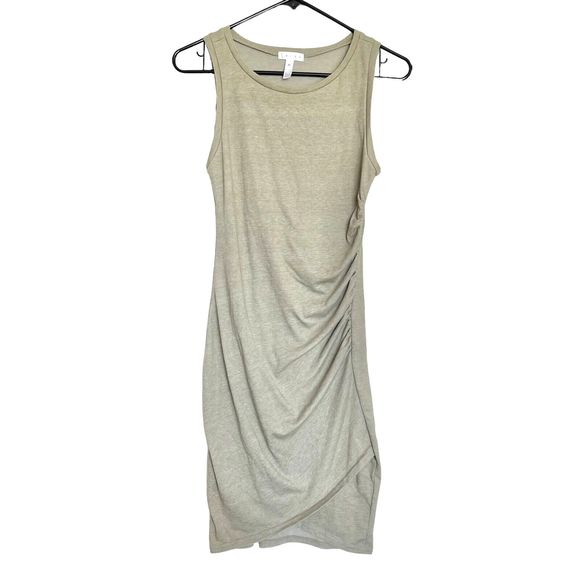Leith | Dresses | Leith Womens Dress Xs Bodycon Faux Wrap Ruched ...